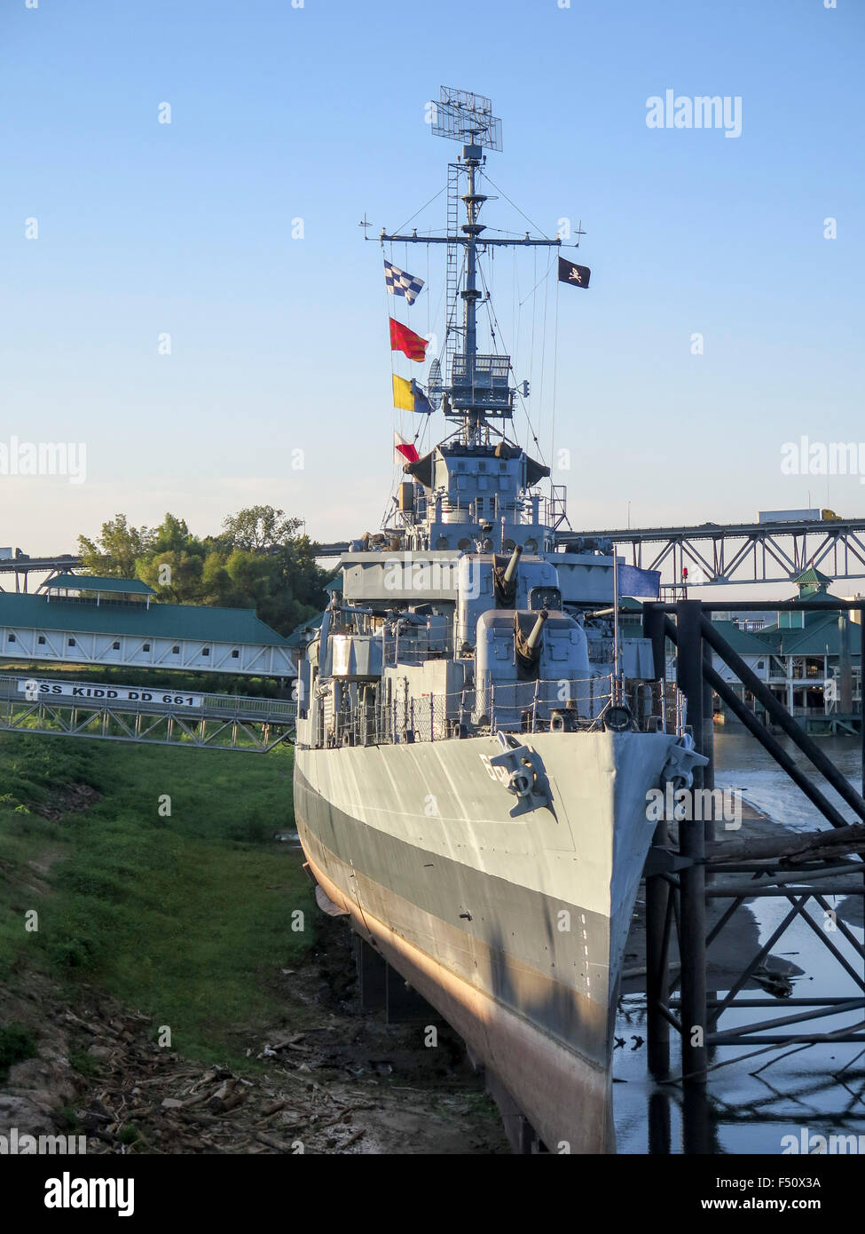 USS KIDD museum; Baton Rouge Louisiana Stock Photo - Alamy