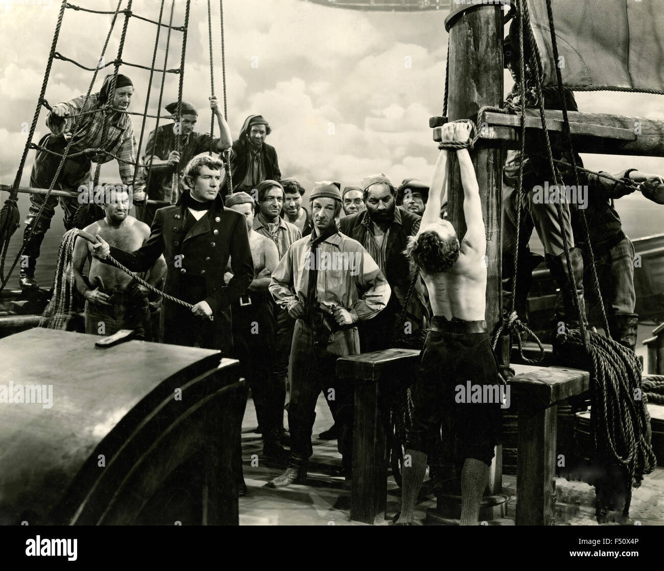 The actors Richard Attenborough, Michael Redgrave, Ronald Shirer and ...