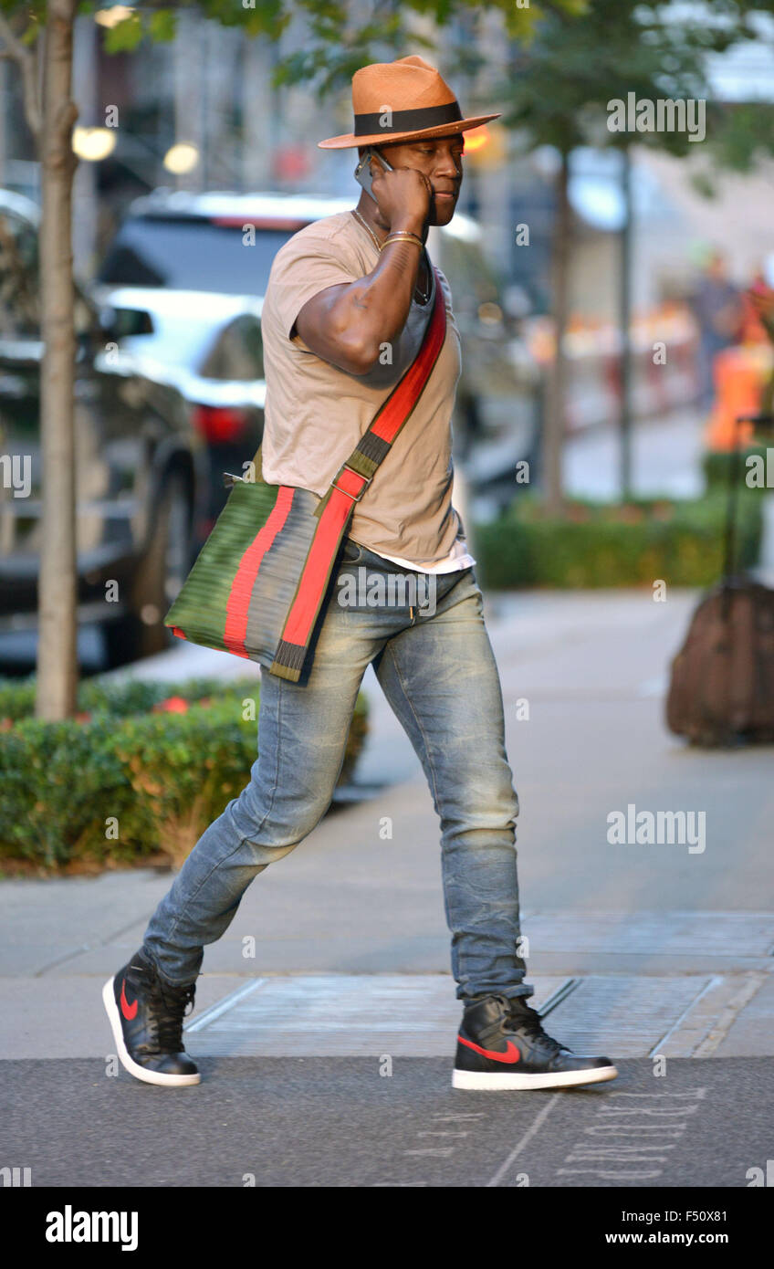 Taye Diggs and his son Walker, out and about in Manhattan catching the ...