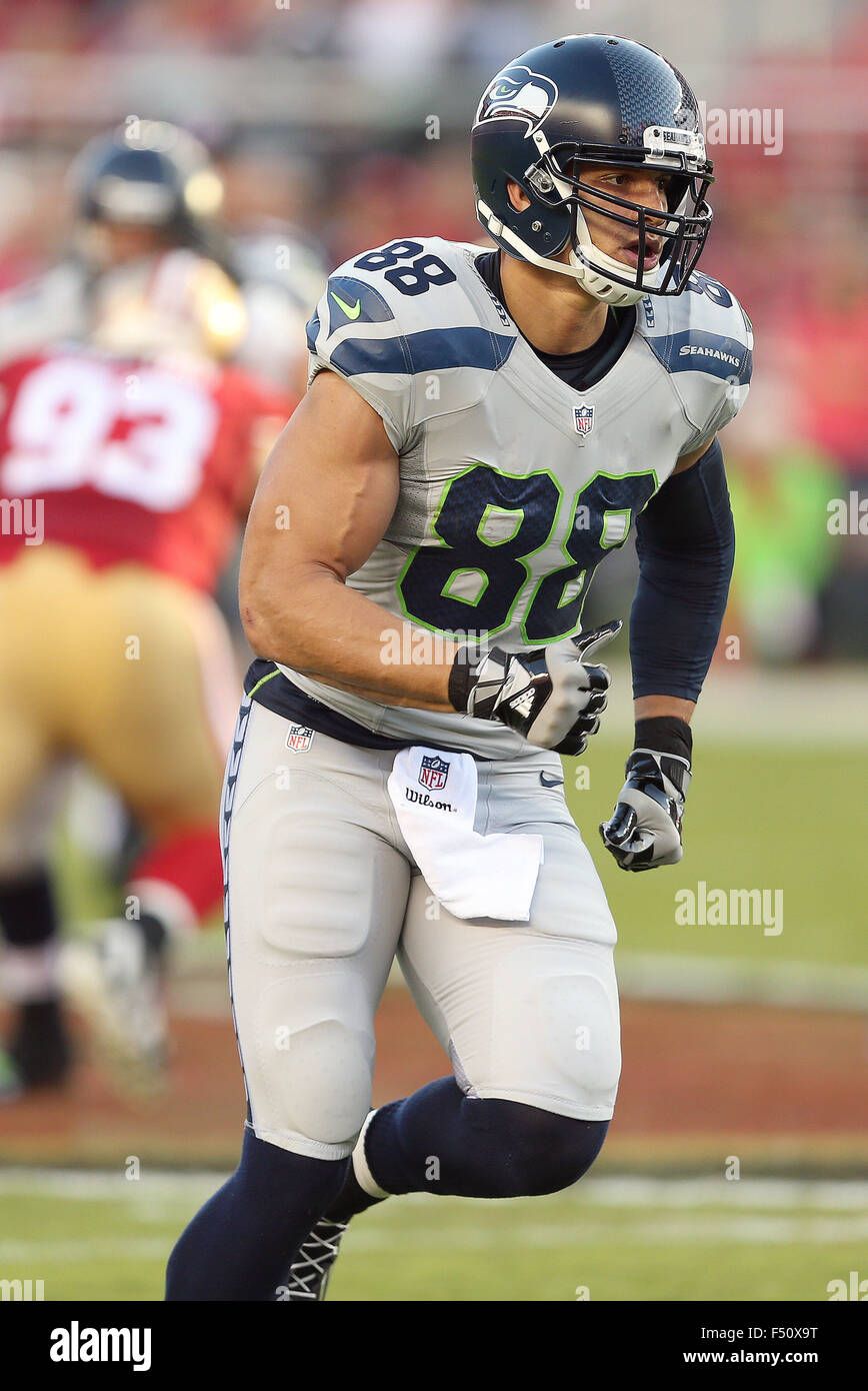 Santa Clara, CA. 22nd Oct, 2015. Seattle tight end Jimmy Graham during ...