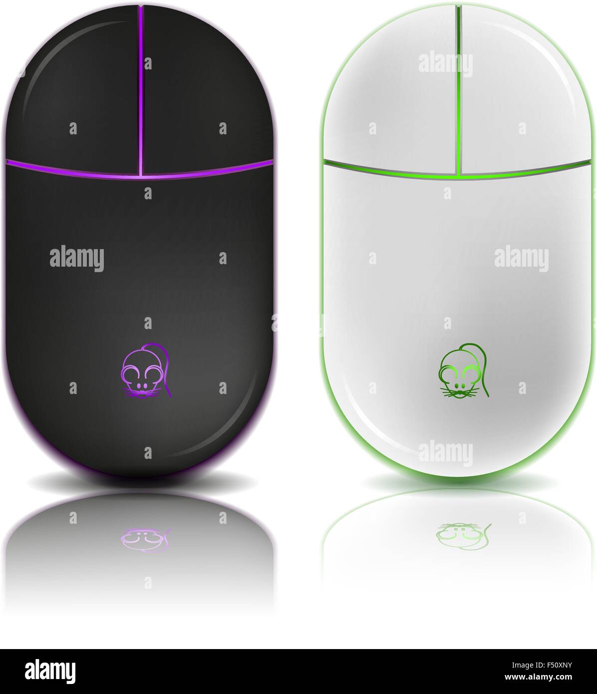 Wired computer mouse Stock Vector Images - Alamy