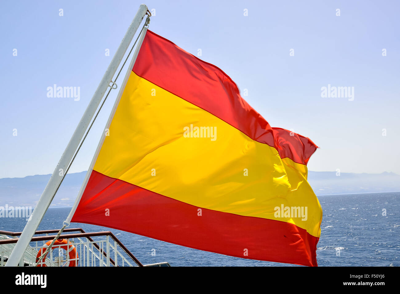 Moving Flag in the Wind Stock Photo - Alamy