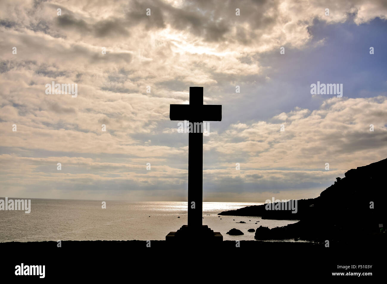 Cross Sign Silhouette Stock Photo - Alamy