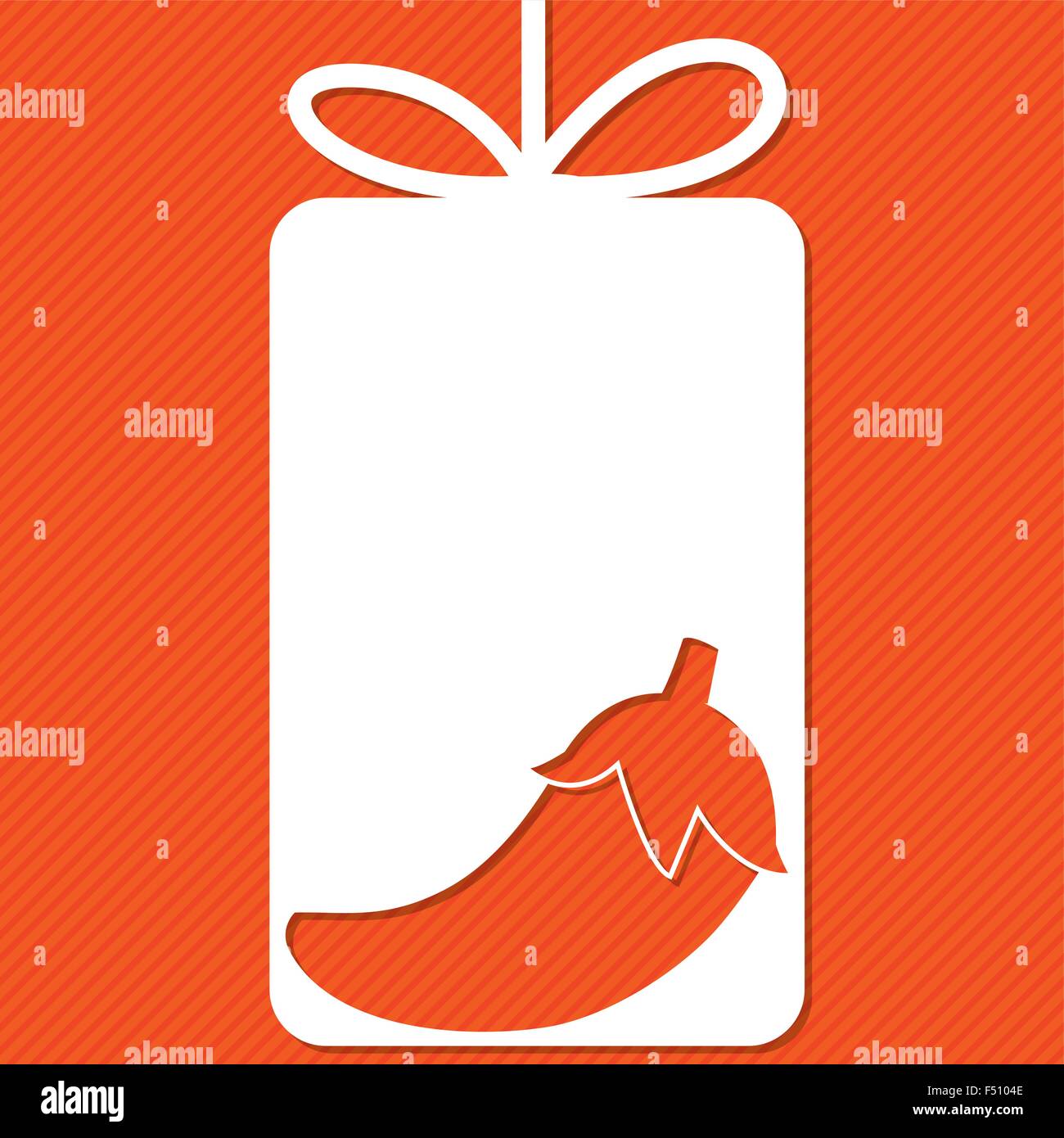 Chili Pepper cut out tag card in vector format Stock Vector Image & Art ...