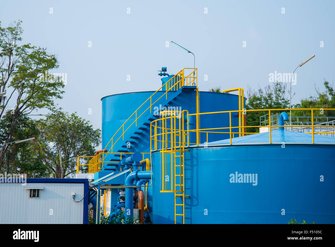 Water treatment plants of the Waterworks in Thailand Stock Photo - Alamy