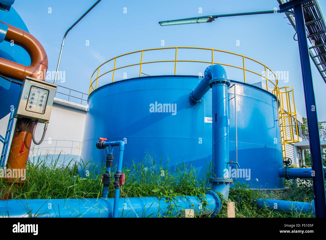 Water treatment plants of the Waterworks in Thailand Stock Photo - Alamy