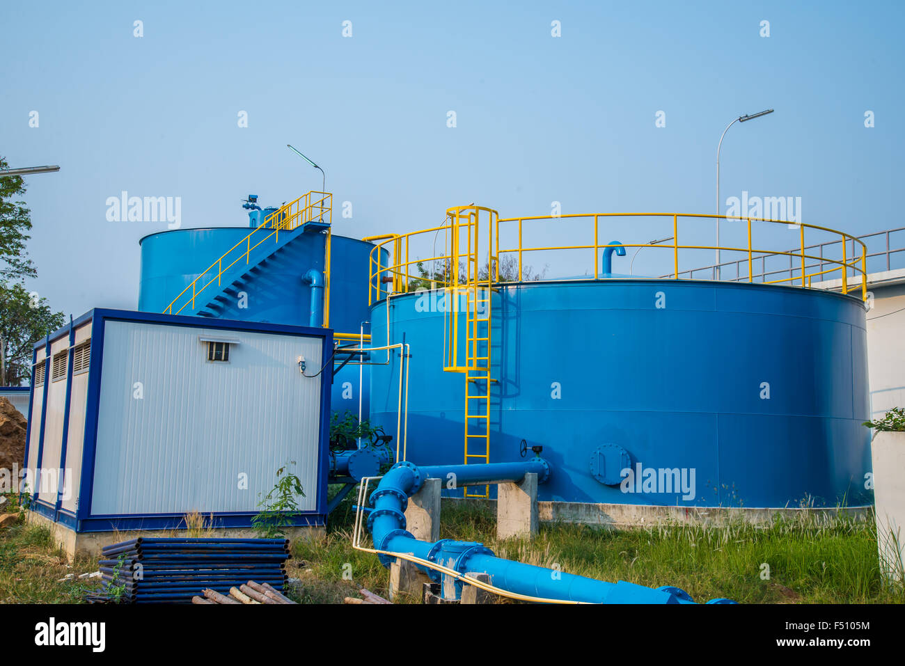 Water treatment plants of the Waterworks in Thailand Stock Photo - Alamy