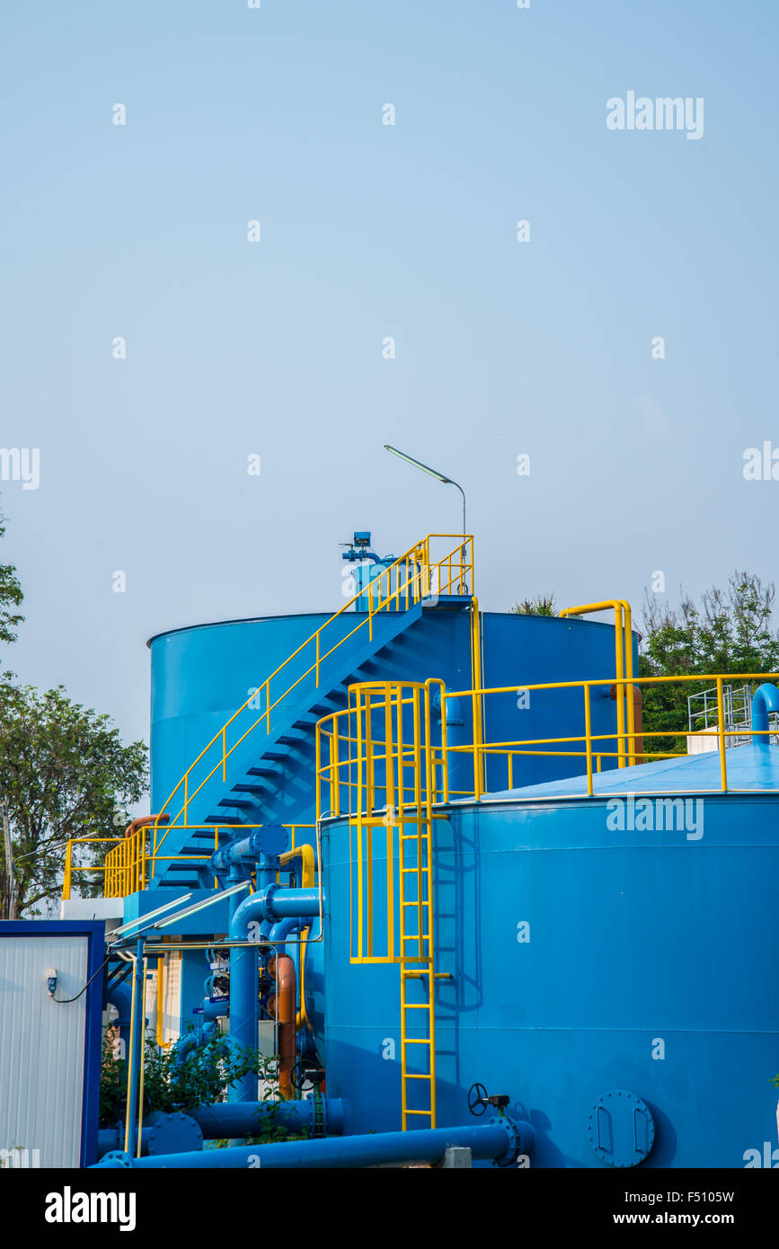 Water treatment plants of the Waterworks in Thailand Stock Photo - Alamy