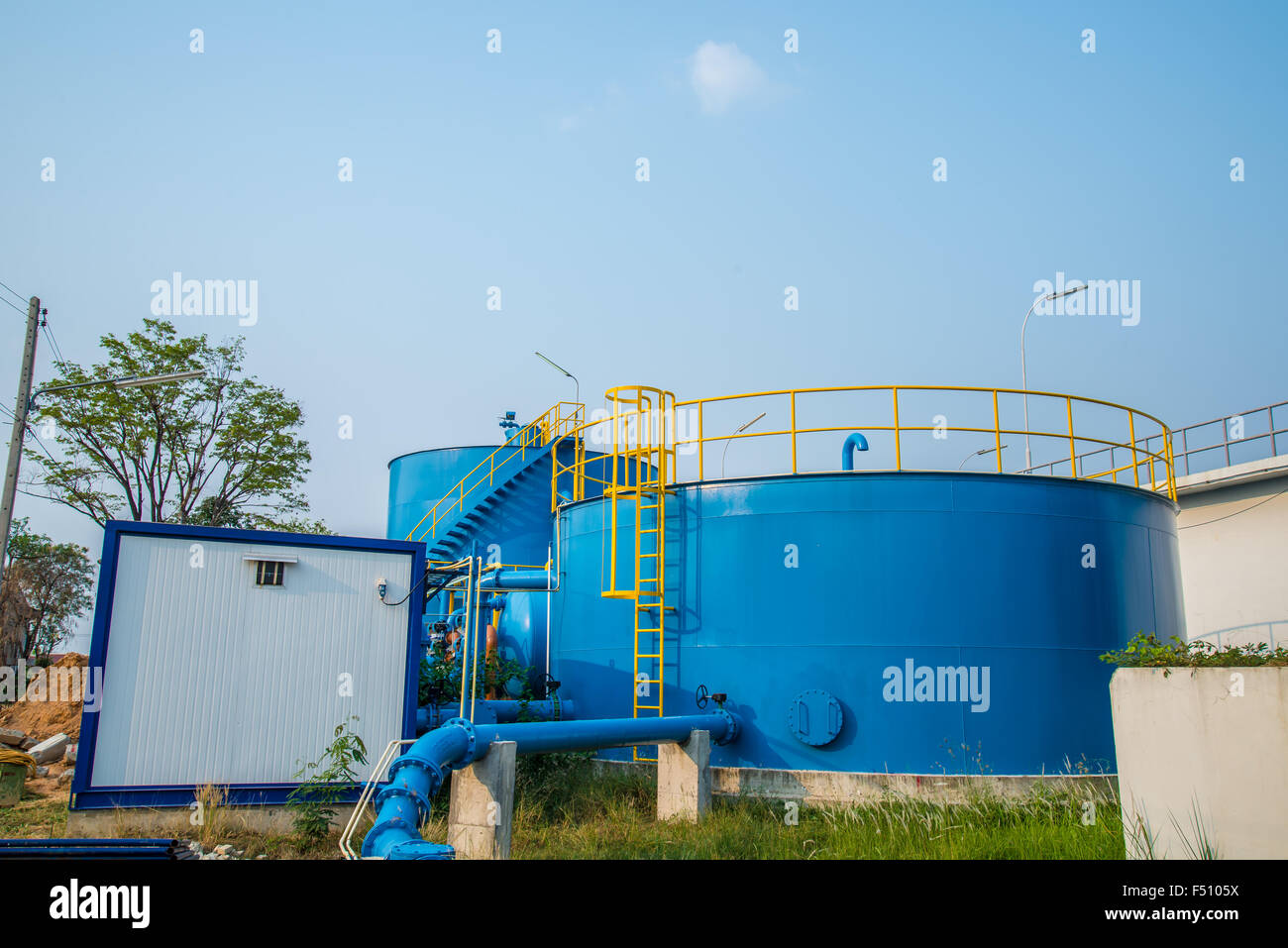 Water treatment plants of the Waterworks in Thailand Stock Photo - Alamy