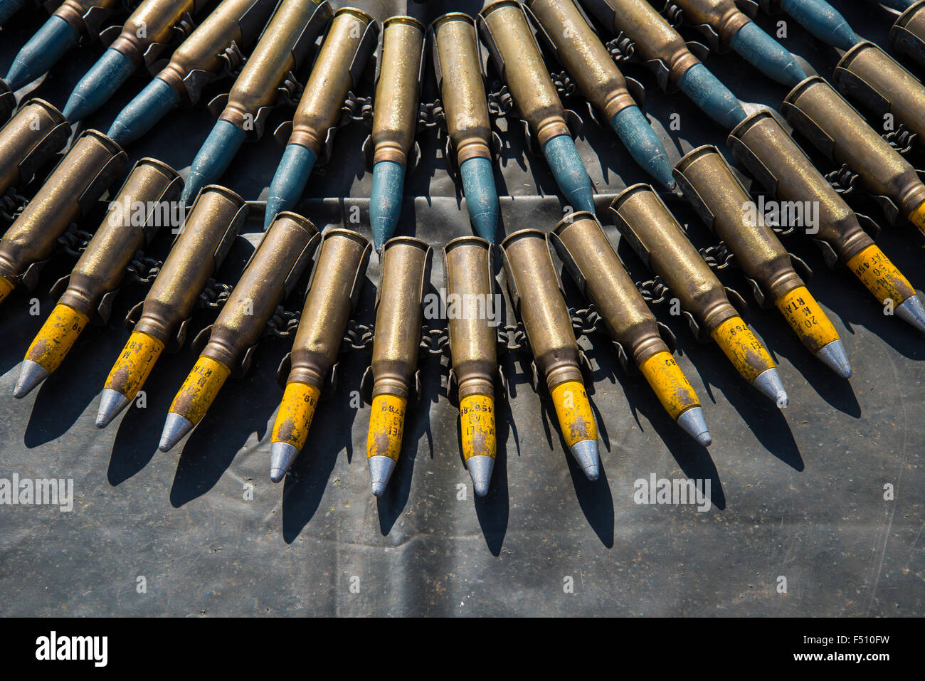 Many bullets and missile of fighter aircraft Stock Photo - Alamy