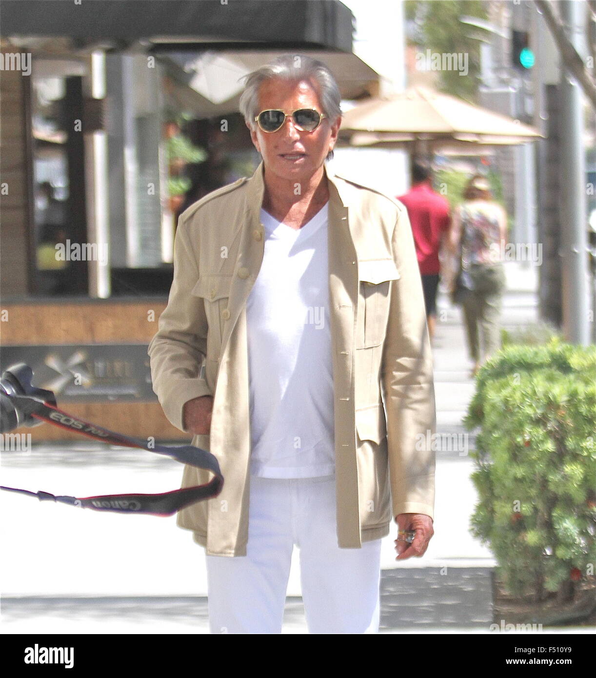 George Hamilton has lunch in Beverly Hills Featuring: George Hamilton ...