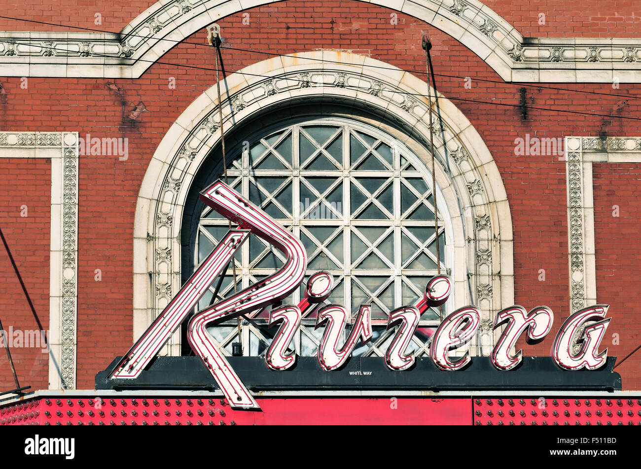 Chicago's historic Riviera Theatre was built in 1917 and is a historic ...