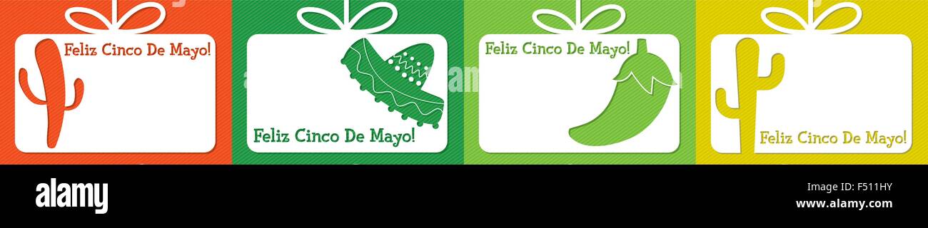 Mexican cut out tag collection in vector format Stock Vector Image ...