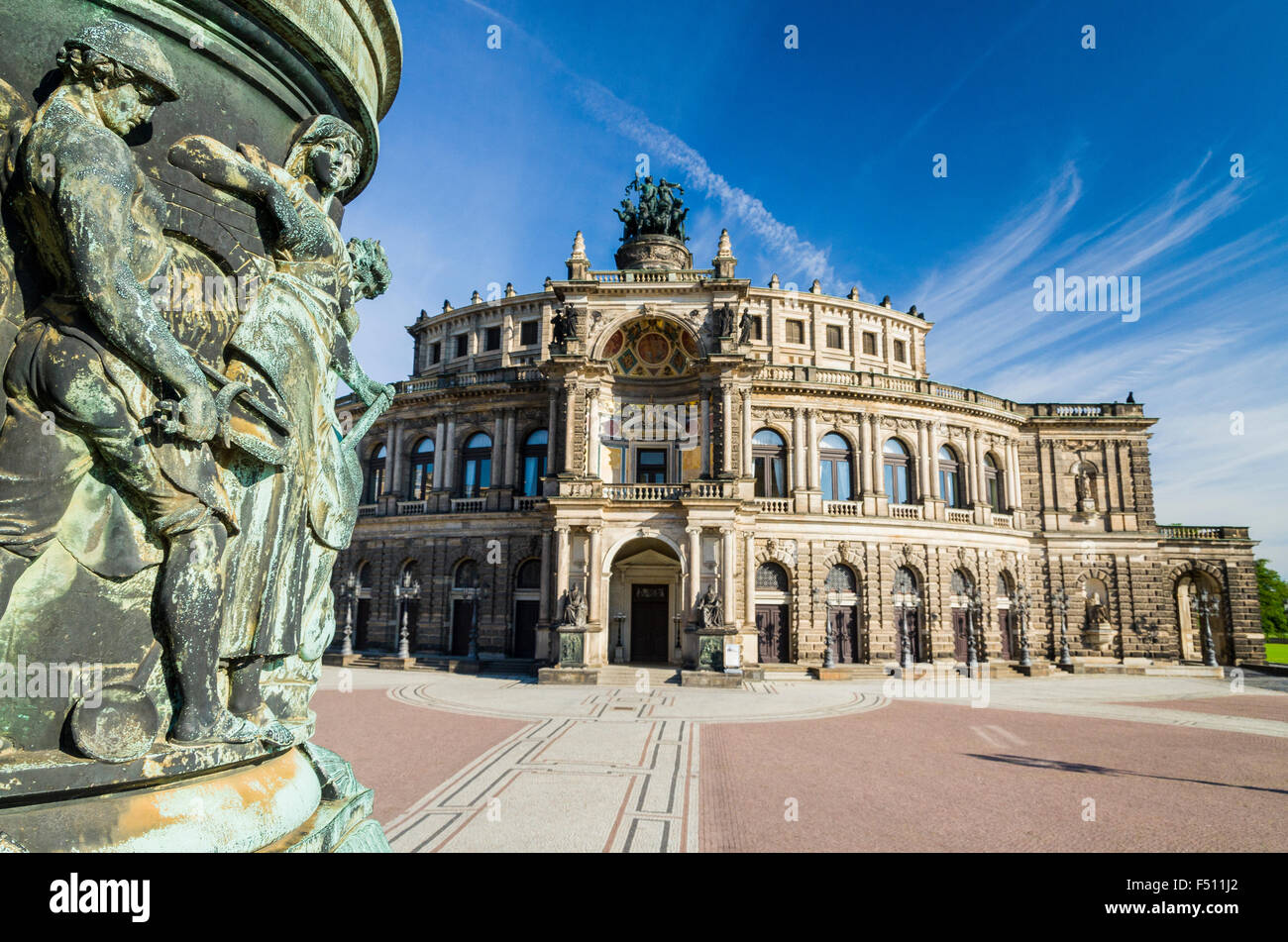 Opera Semperoper Architecture City Stock Photos & Opera Semperoper ...