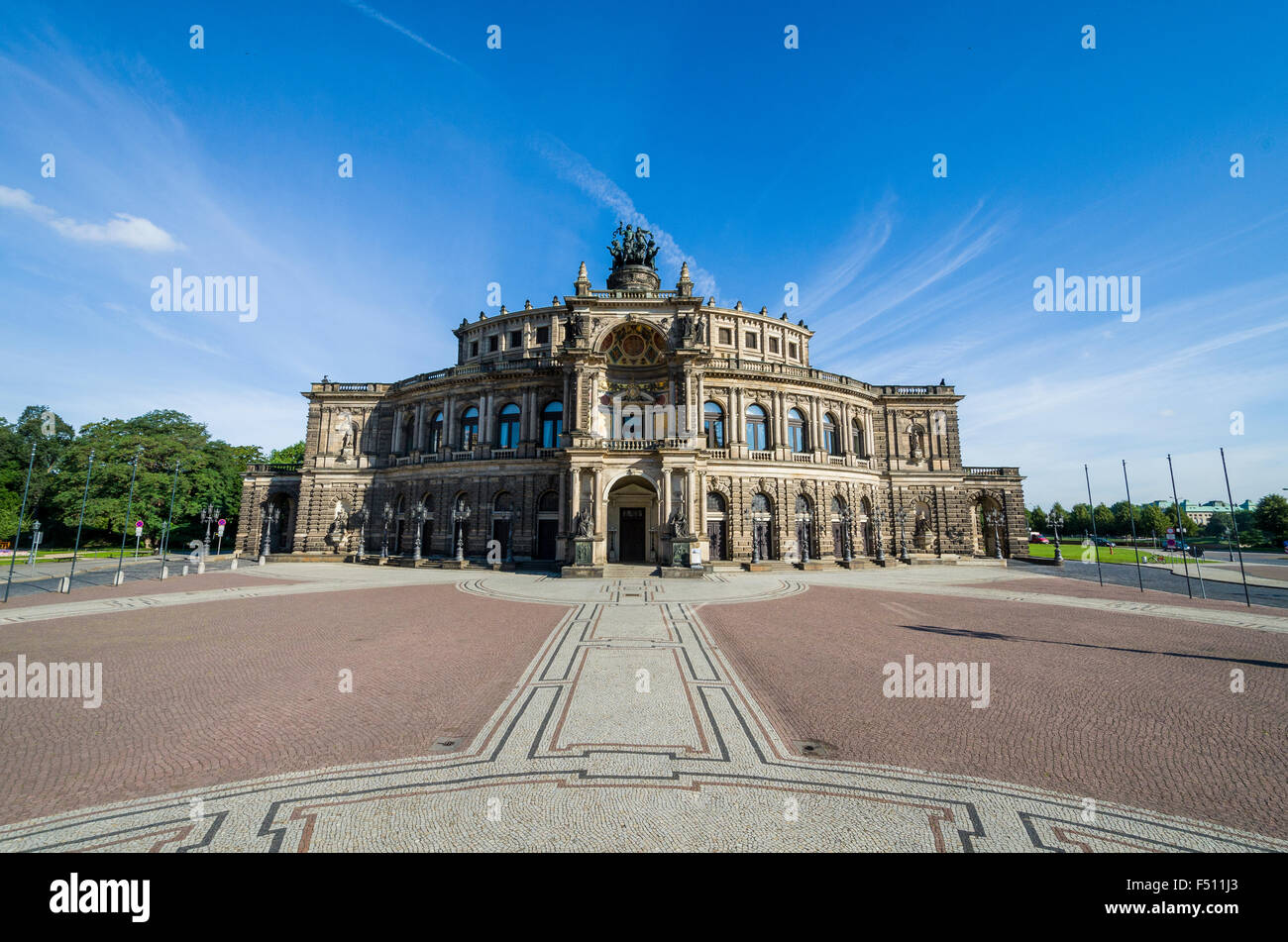 The Dresden Opera house, the Semper Opera Stock Photo - Alamy