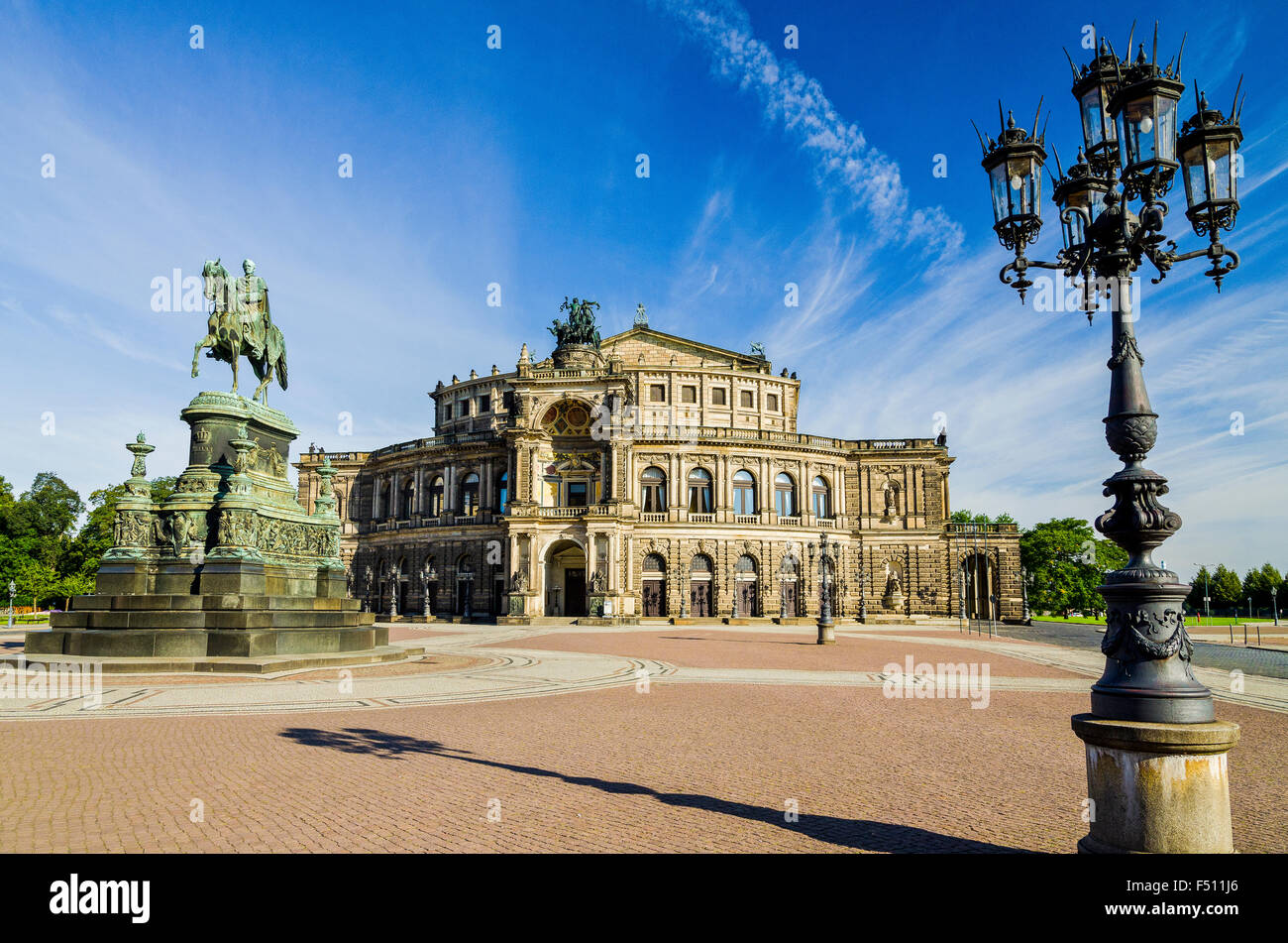 The Dresden Opera house, the Semper Opera Stock Photo - Alamy