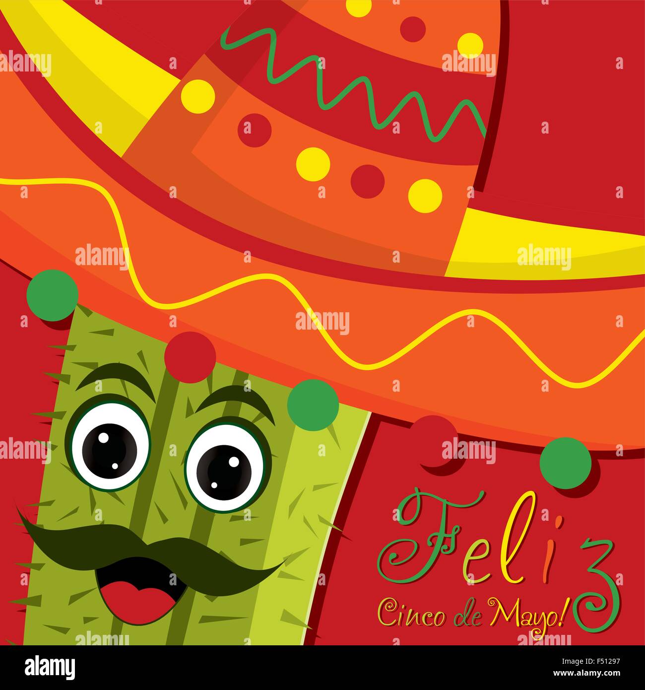 Cactus character card in vector format Stock Vector Image & Art - Alamy