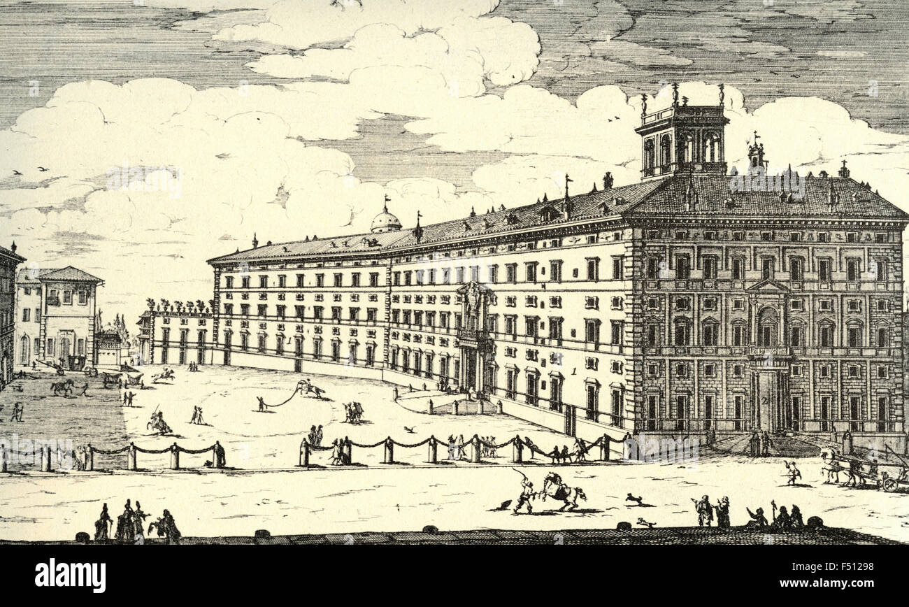 Illustration of Palace of the most excellent Prince Borghese, Rome ...