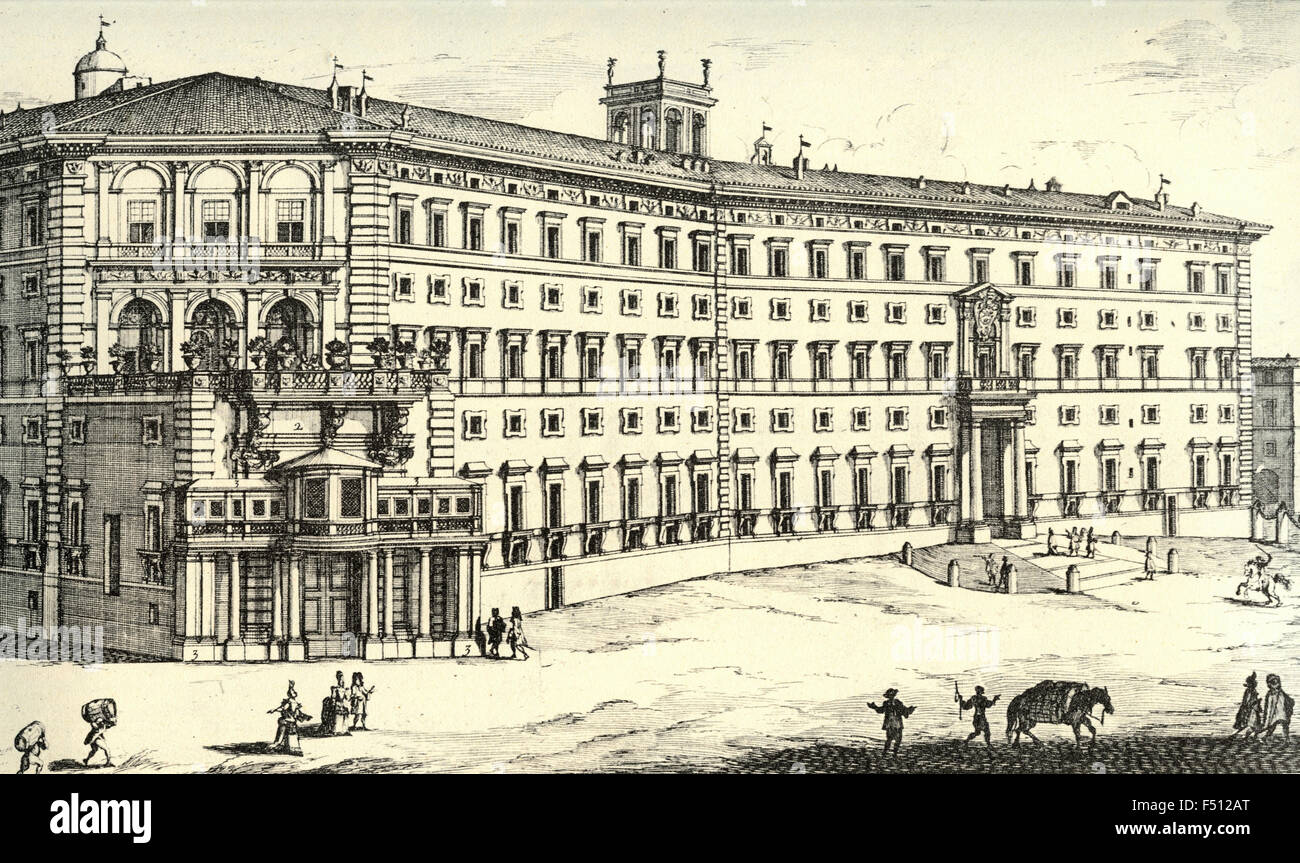 Illustration of Palace of the most excellent Prince Borghese, Rome ...