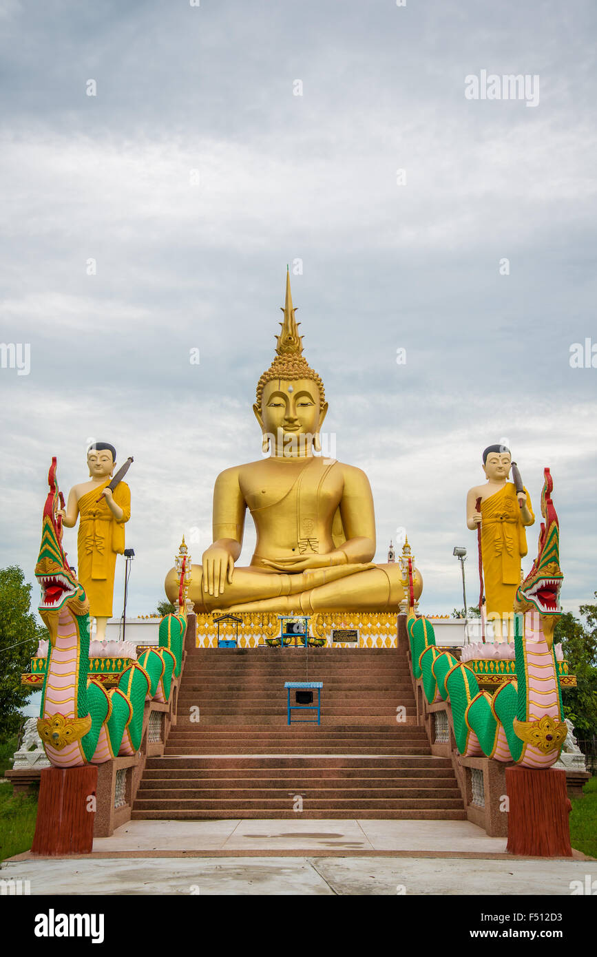 Buddha statue in the temple of Thailand Stock Photo - Alamy