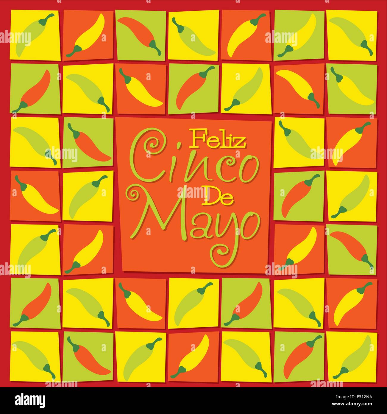 Cinco De Mayo chilli card in vector format Stock Vector Image & Art - Alamy