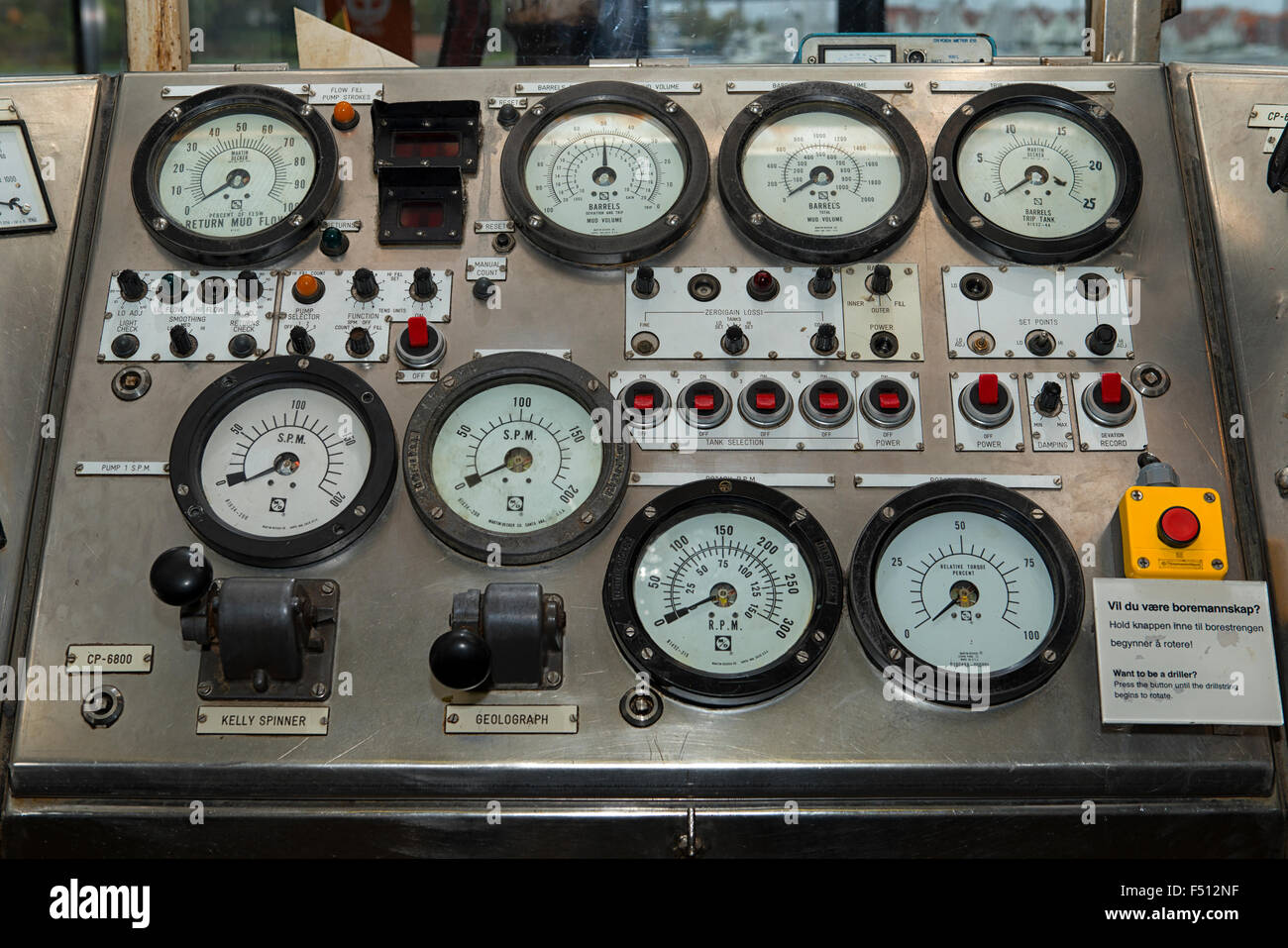 Control panel oil rig hi-res stock photography and images - Alamy