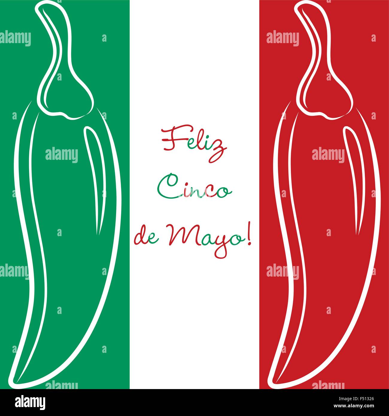 Chili flag card in vector format Stock Vector Image & Art - Alamy