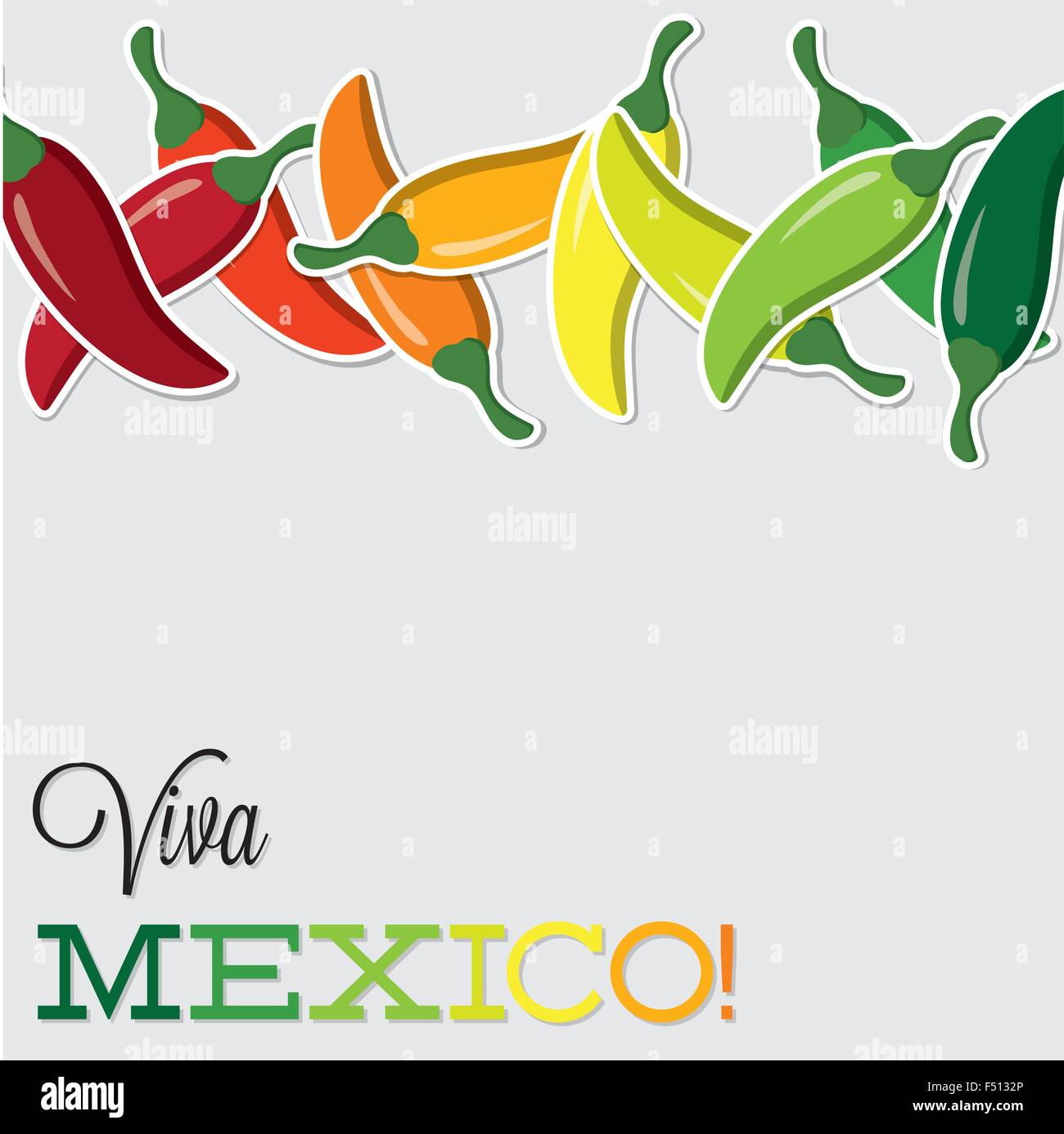 Bright chili pepper line card in vector format Stock Vector Image & Art ...