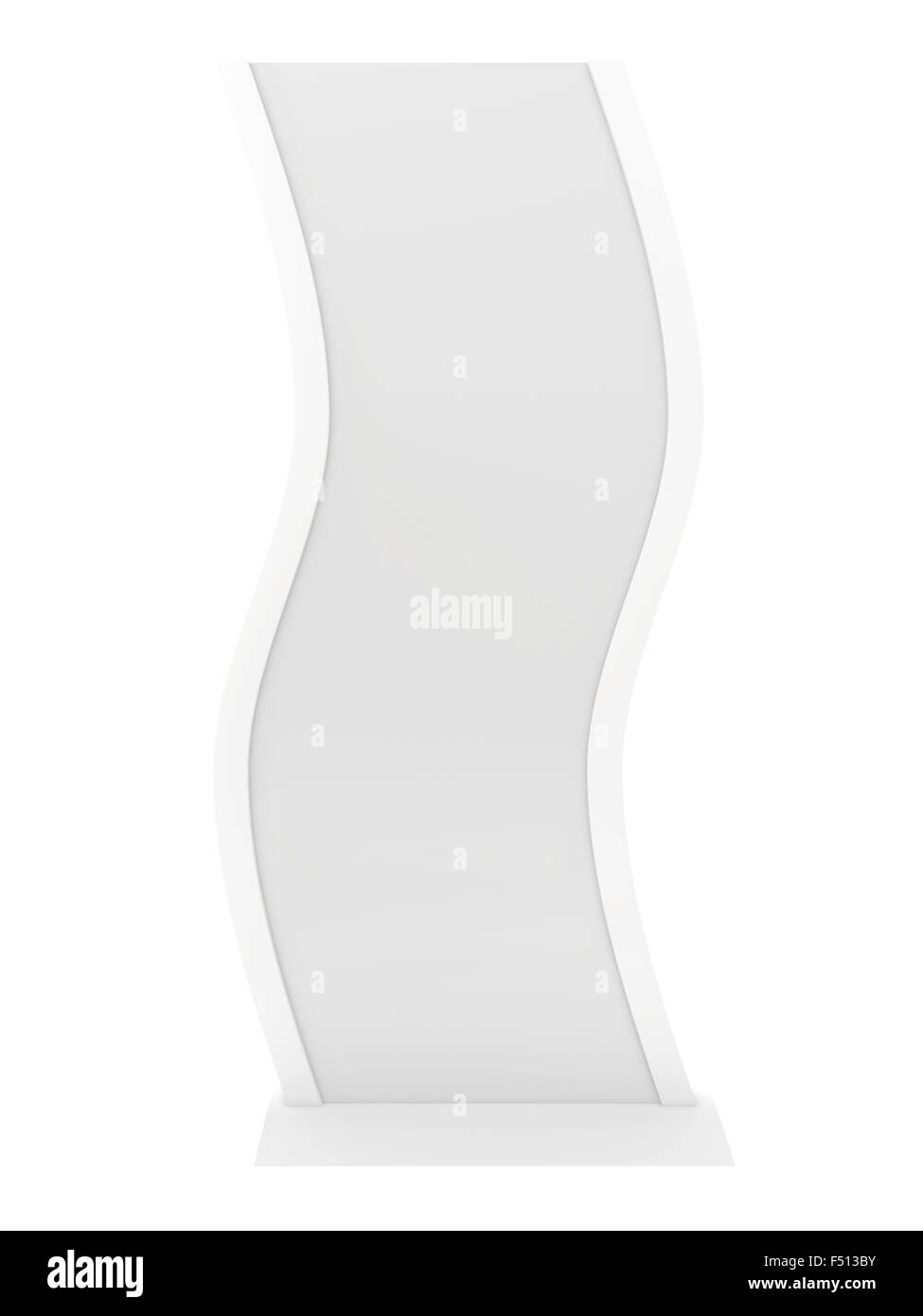 Exhibition stand isolated on white background Stock Photo - Alamy