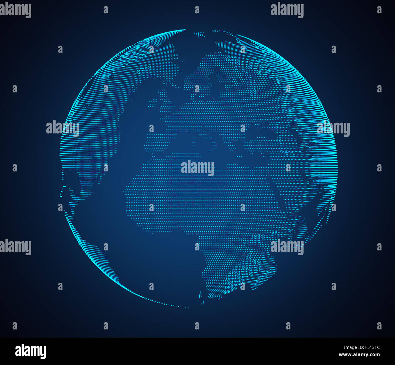 Digital illustration of the world map Stock Photo - Alamy