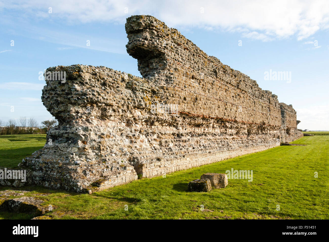 England, Richborough. Roman castle, Rutupiae, Saxon Shore fort. 3rd ...