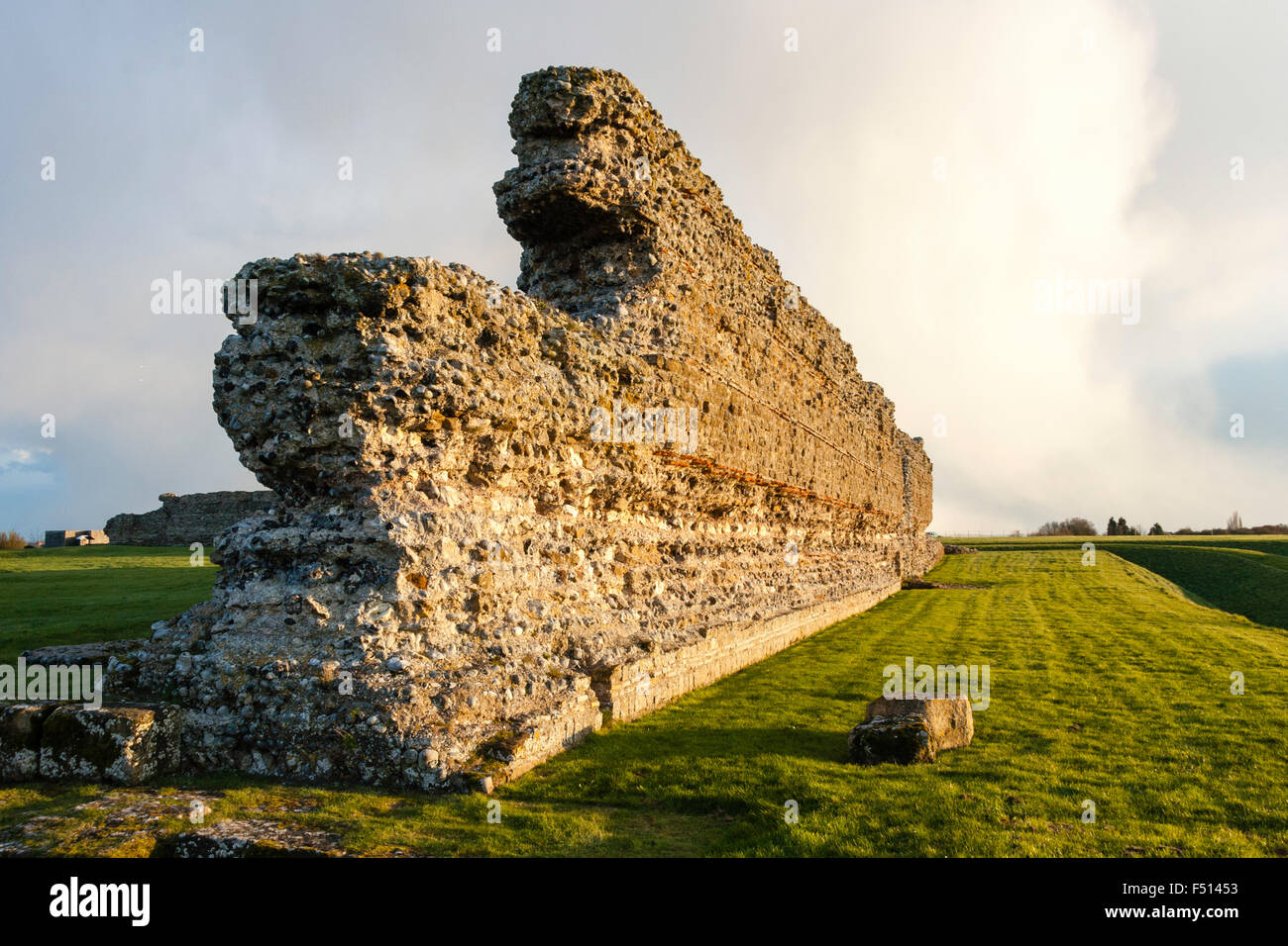 England, Richborough. Roman castle, Rutupiae, Saxon Shore fort. 3rd ...