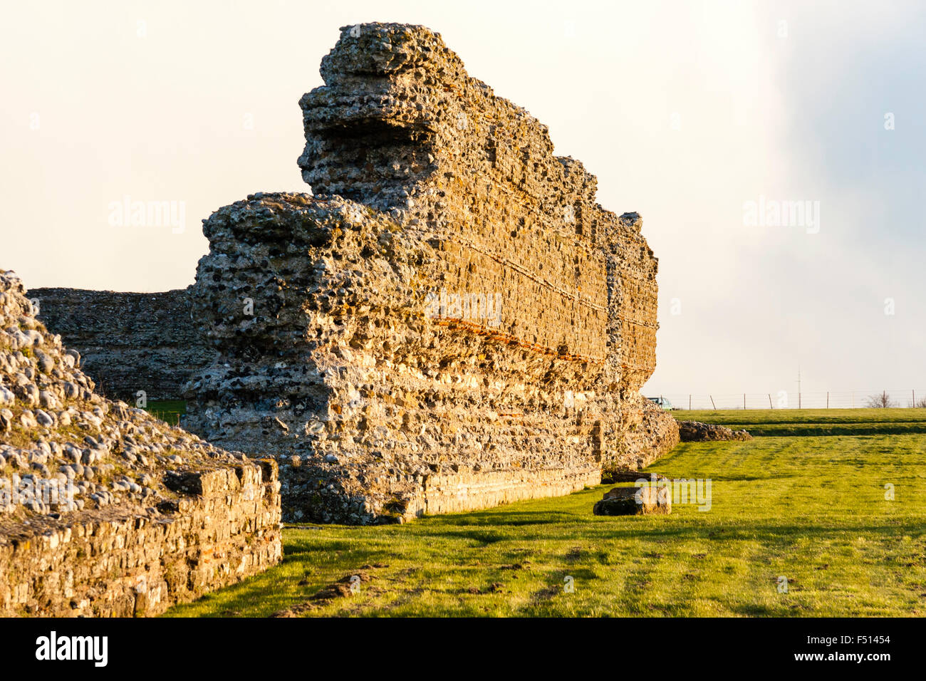 England, Richborough. Roman castle, Rutupiae, Saxon Shore fort. 3rd ...