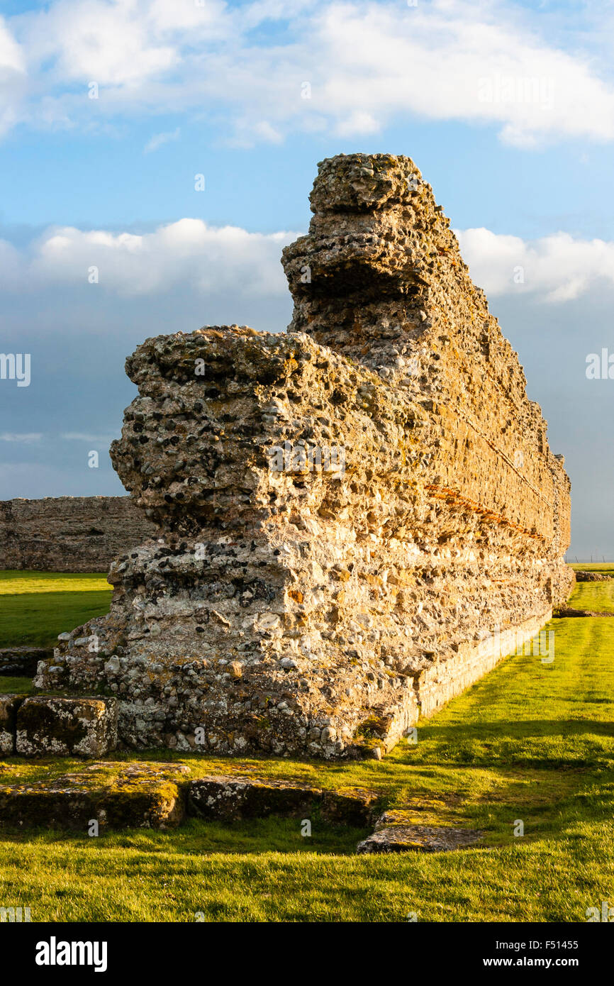 England, Richborough. Roman castle, Rutupiae, Saxon Shore fort. 3rd ...