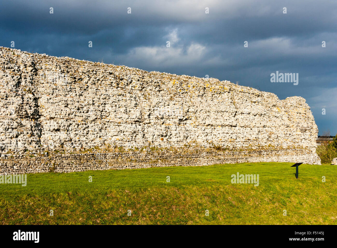England, Richborough. Roman castle, Rutupiae, Saxon Shore fort. 3rd ...