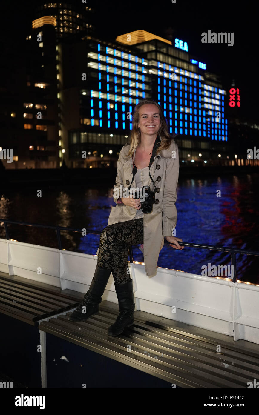 London, England, 25th Oct 2015 : A host of fashionista and Megan Rees ...