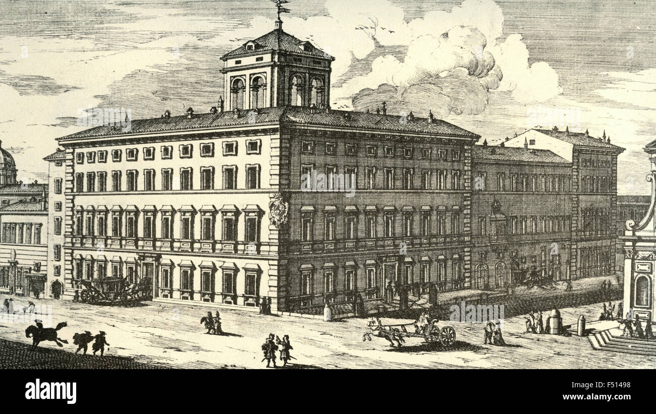 Illustration of Palace of the most excellent Duke Mattei, Rome, Italy ...