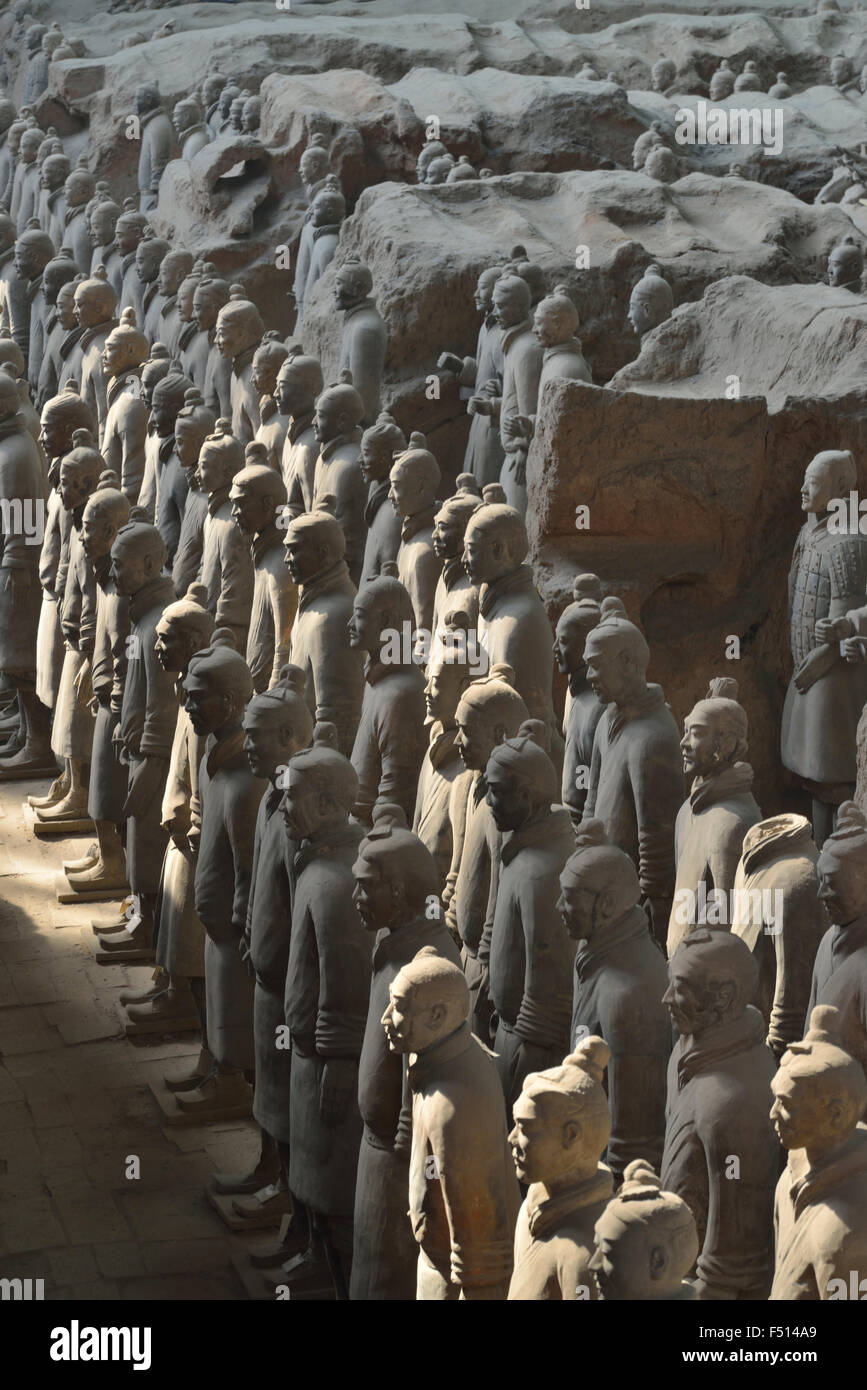 Terracotta Warriors. No.1 Pit Stock Photo - Alamy