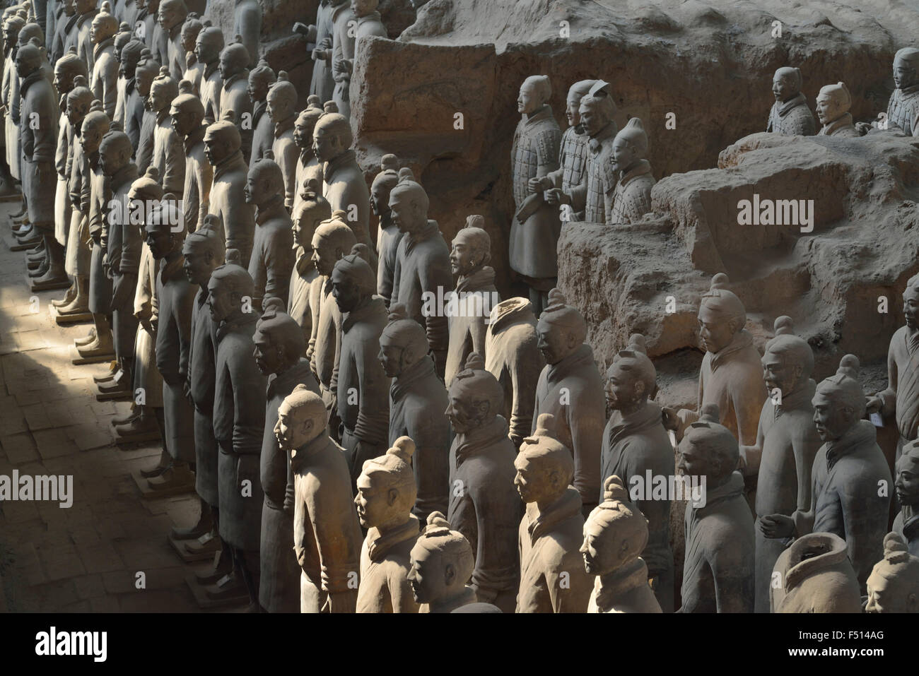 Terracotta Warriors. No.1 Pit Stock Photo - Alamy