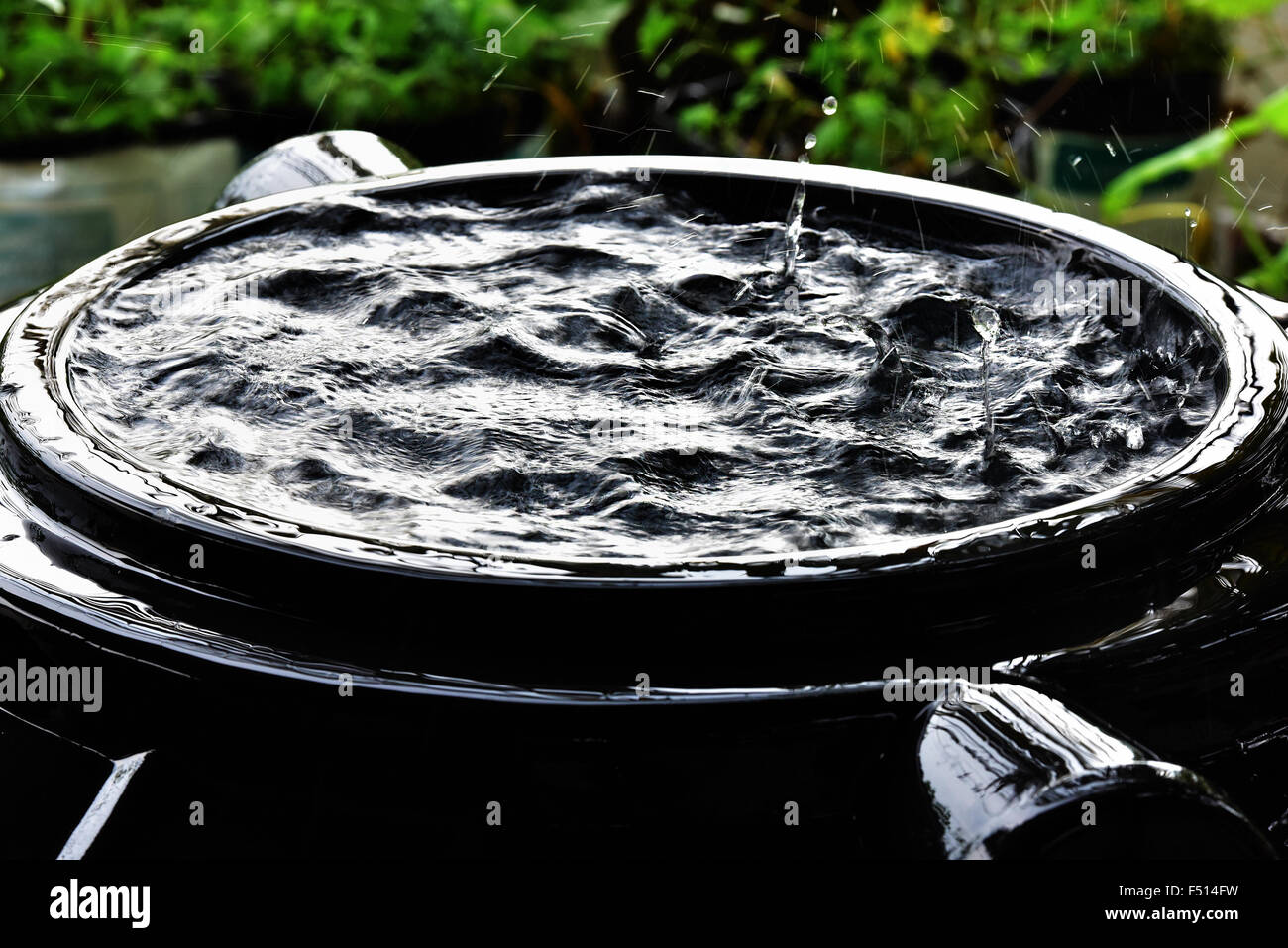 Rainwater harvesting. Save water. Preserve water. World water day Stock ...