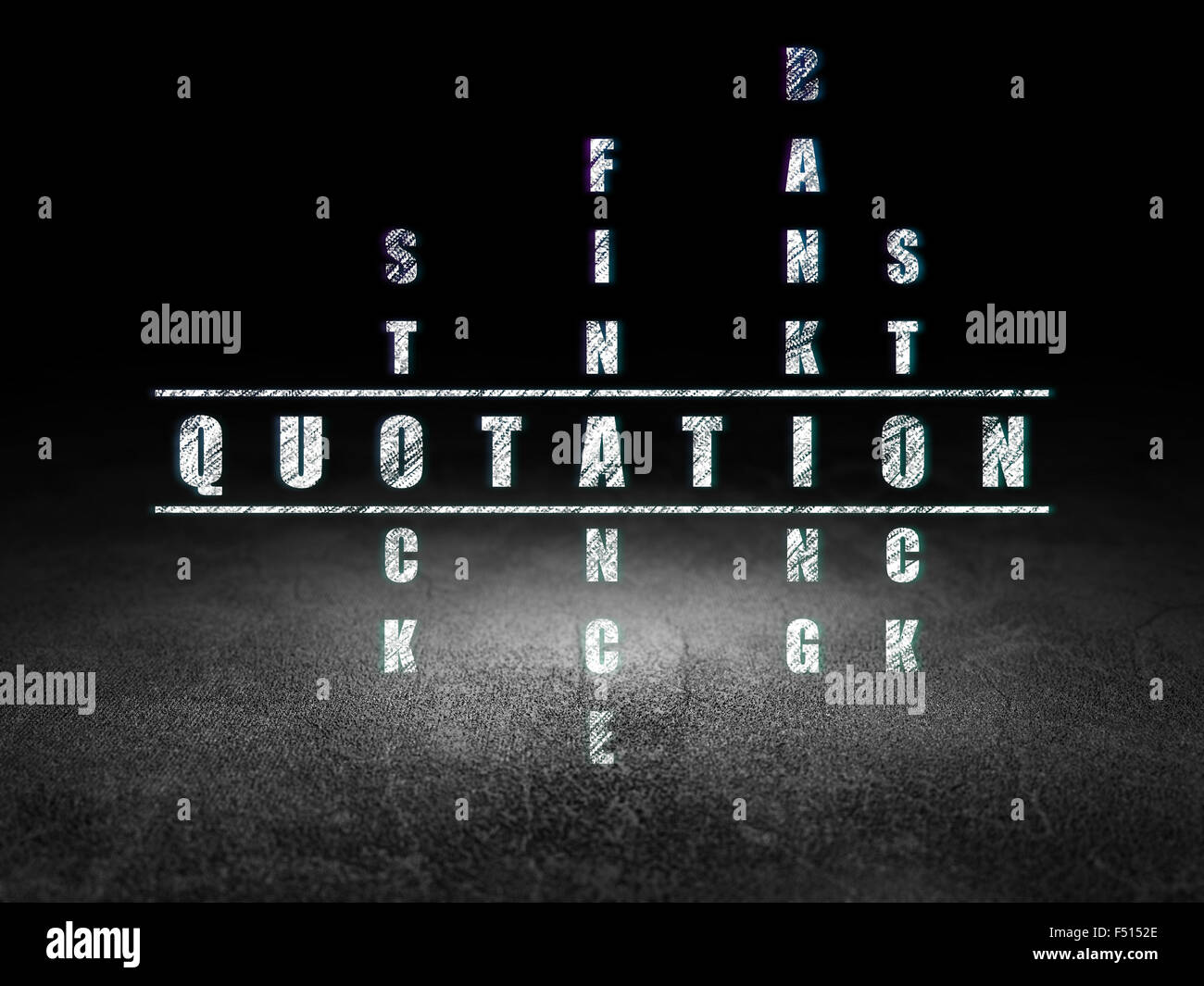 Money concept: Quotation in Crossword Puzzle Stock Photo - Alamy