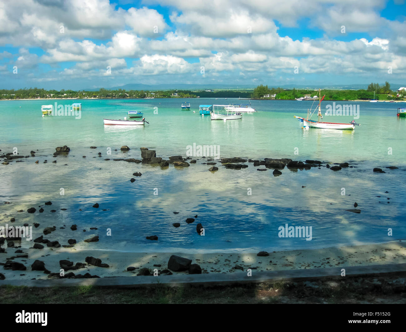 Blue Bay Mauritius Stock Photo - Alamy