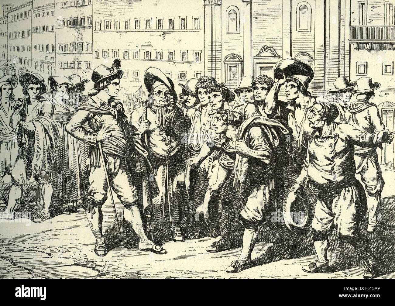 Illustration: Meo Patacca receives the submission of those who had ...