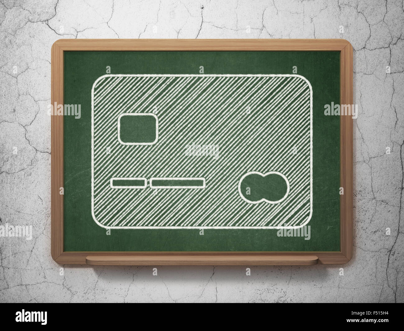 Money concept: Credit Card on chalkboard background Stock Photo - Alamy