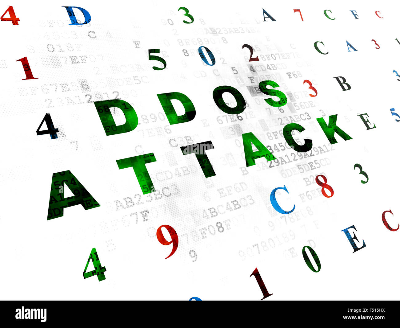 Privacy concept: DDOS Attack on Digital background Stock Photo - Alamy
