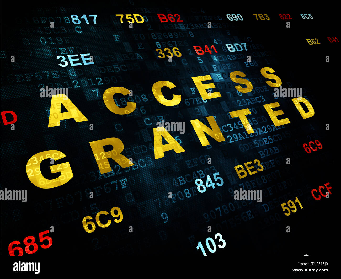Security concept: Access Granted on Digital background Stock Photo - Alamy
