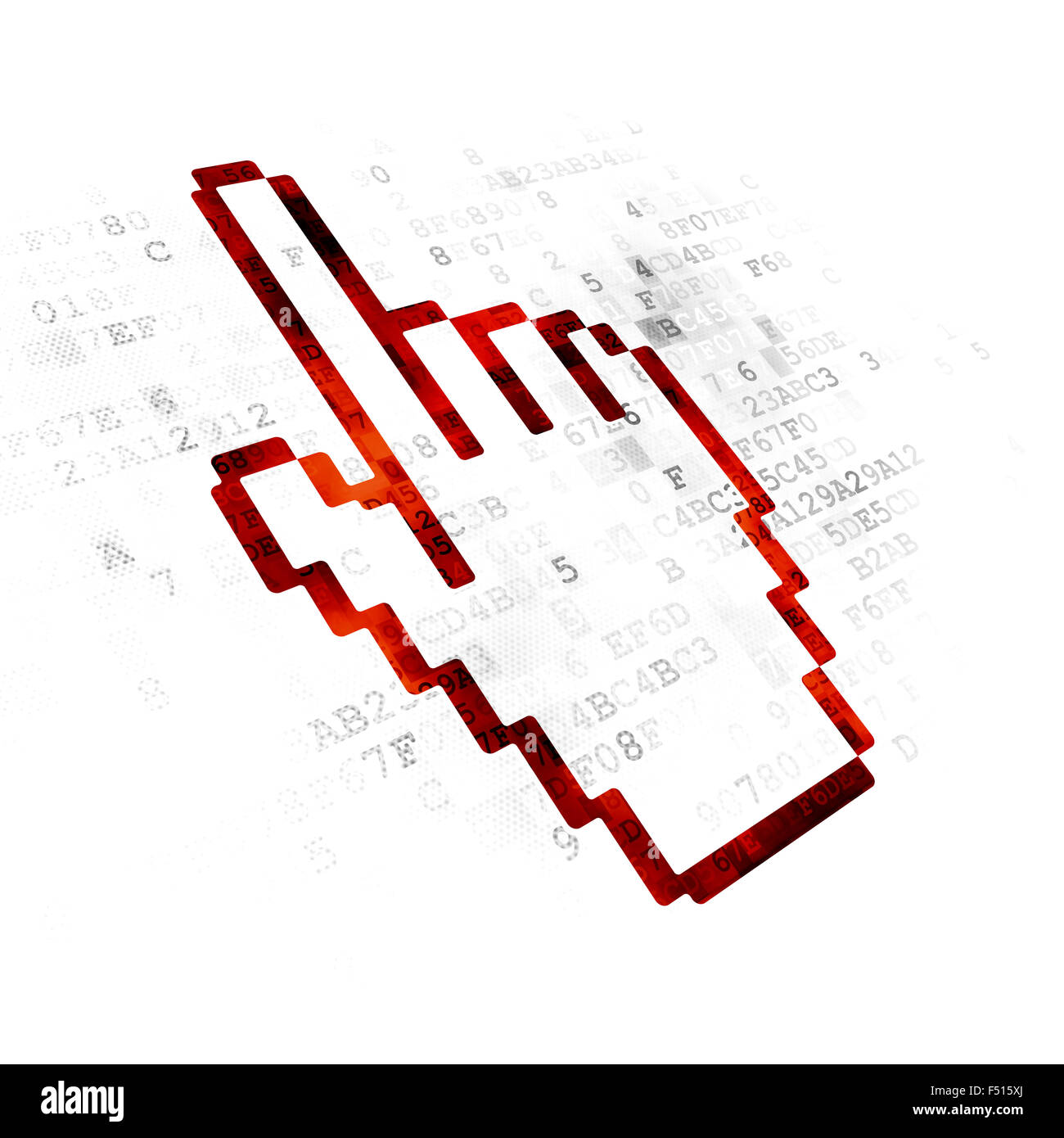 Web design concept: Mouse Cursor on Digital background Stock Photo - Alamy