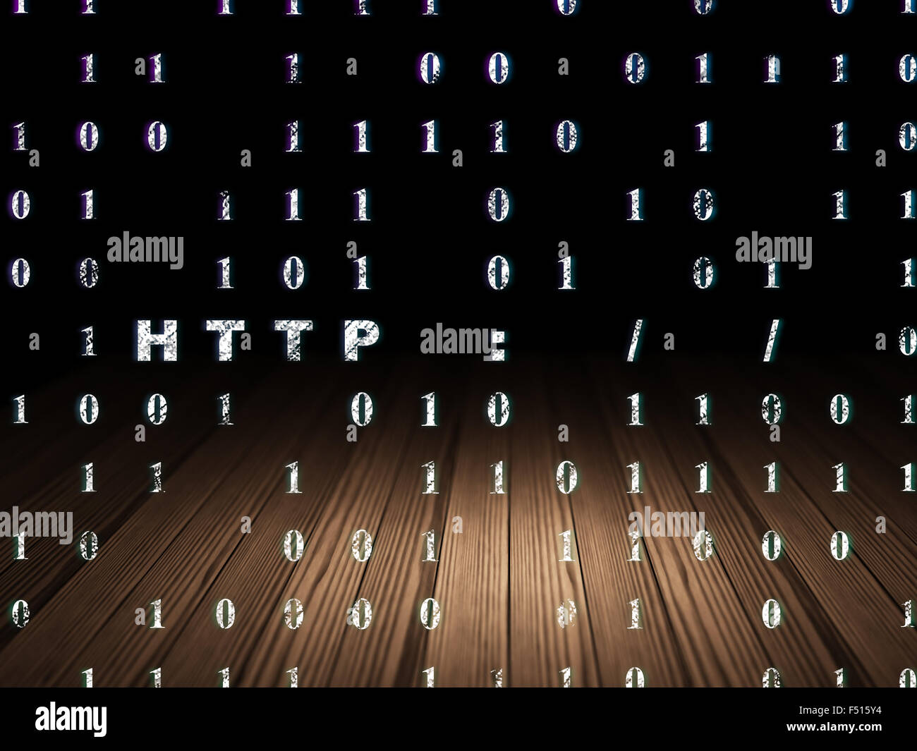 Web development concept: Http in grunge dark room Stock Photo - Alamy