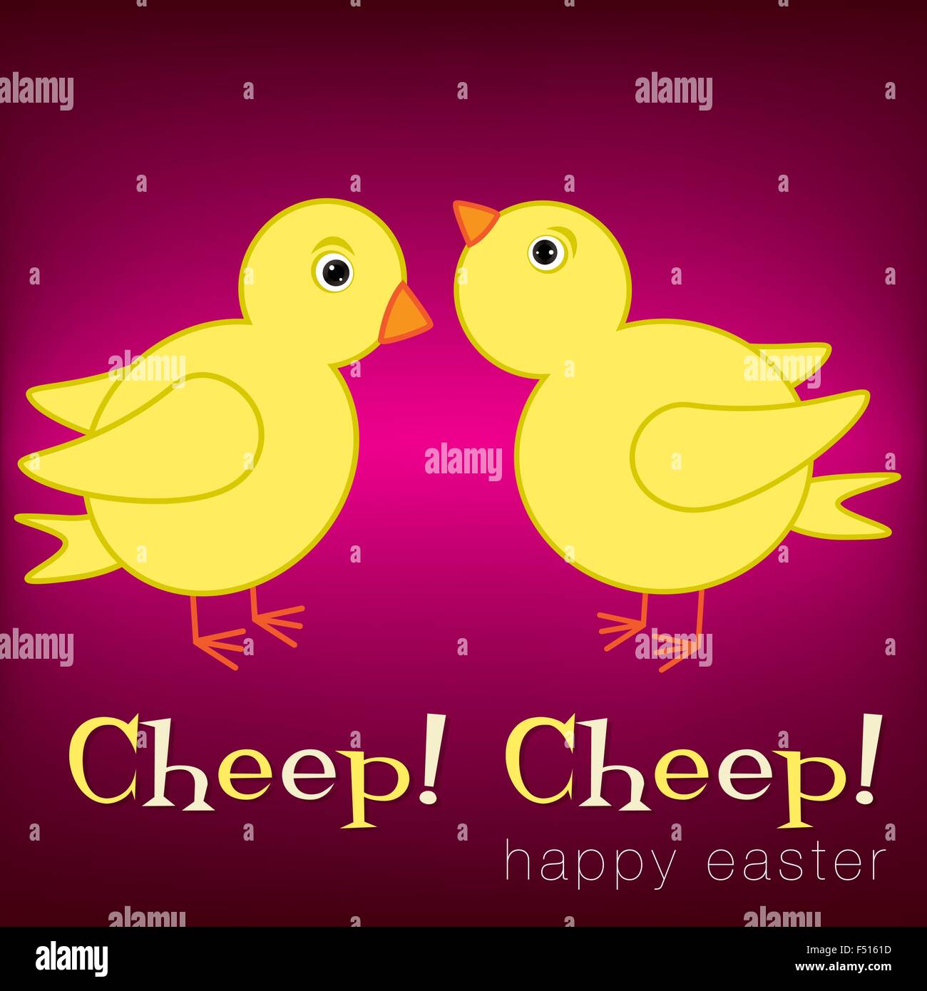 Easter invitation card chick hi-res stock photography and images - Alamy