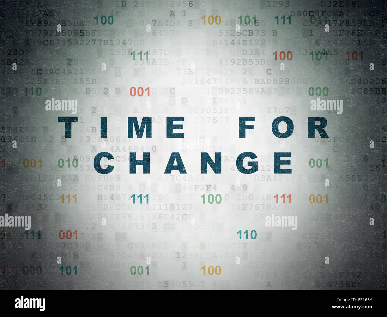Timeline concept: Time for Change on Digital Paper background Stock ...